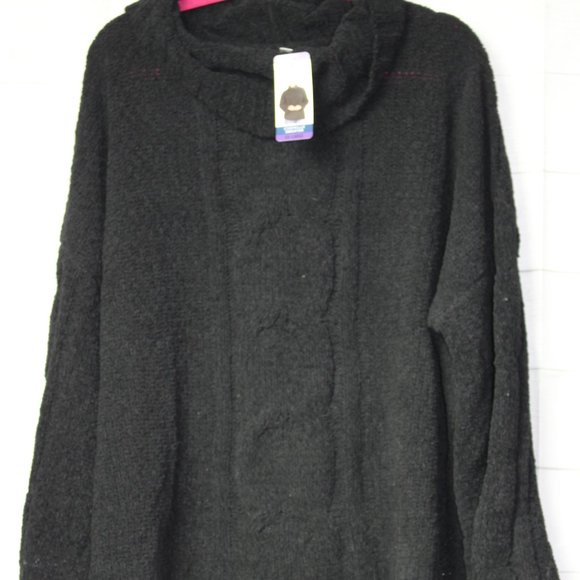 Seven7 | Sweaters | Seven 7 Black Chenille Sweater Nwt 2xl | Poshmark